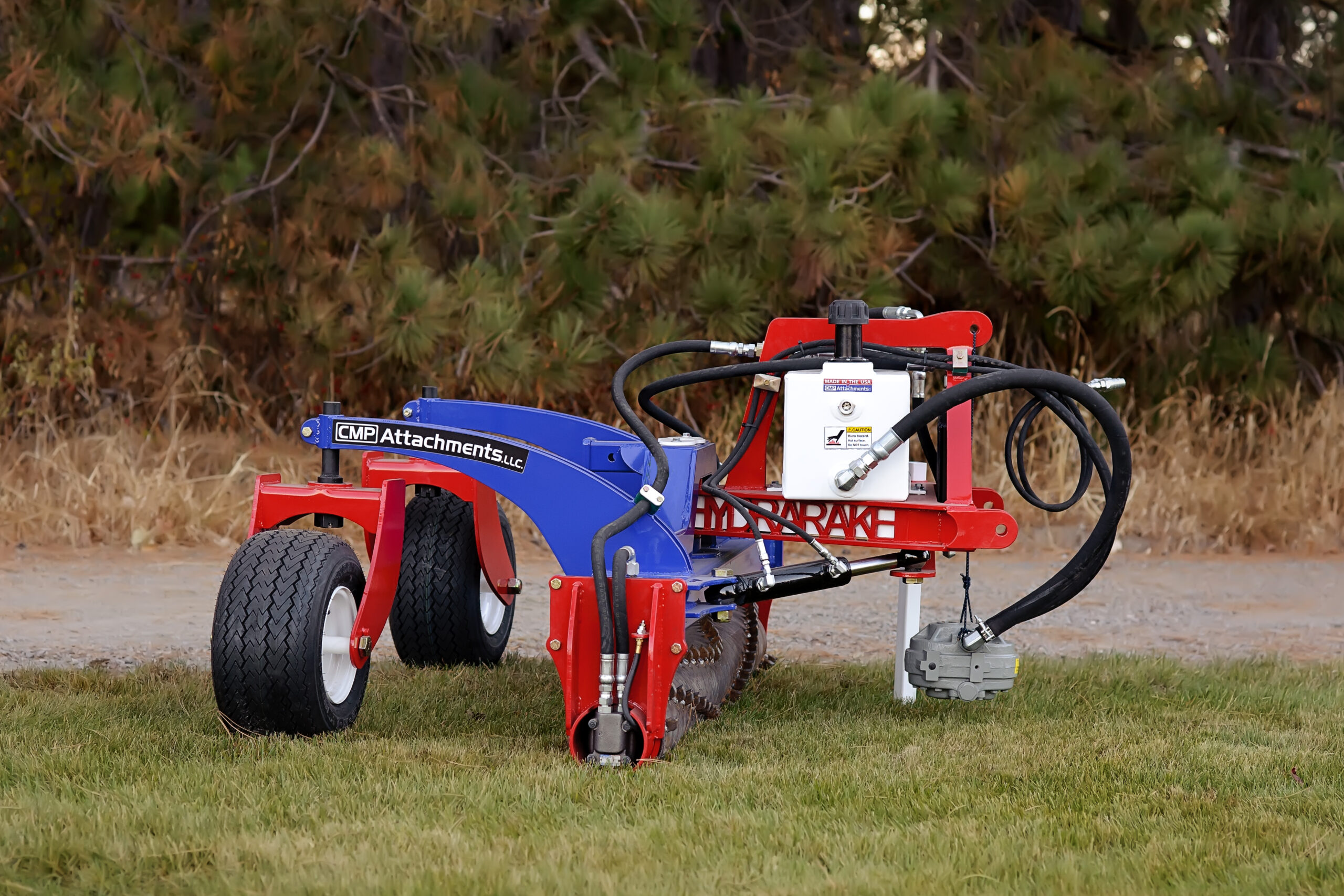 Soil Pulverizer Tractor Attachment - 3-Point Hydra Rake